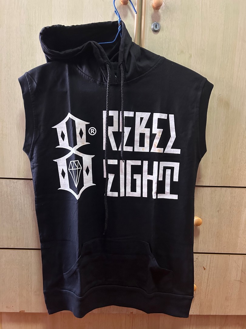 Rebel Eight hooded vest, Men's Fashion, Tops & Sets, Vests on Carousell