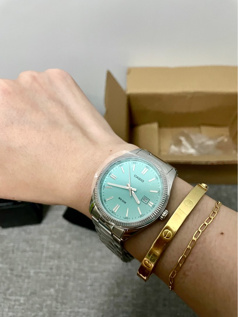 *RESTOCK* Casio - MTP-1302D-2A2V Tiffany/ Turquoise Dial, Luxury ...