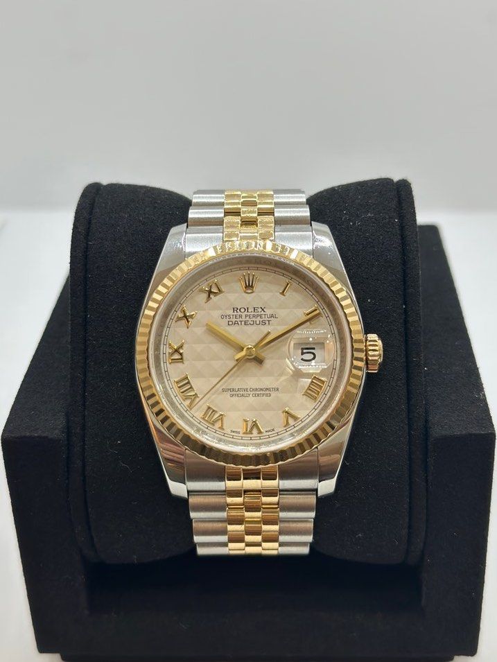 Rolex Pyramid Datejust 116233 Yellow Gold 36mm, Luxury, Watches on ...