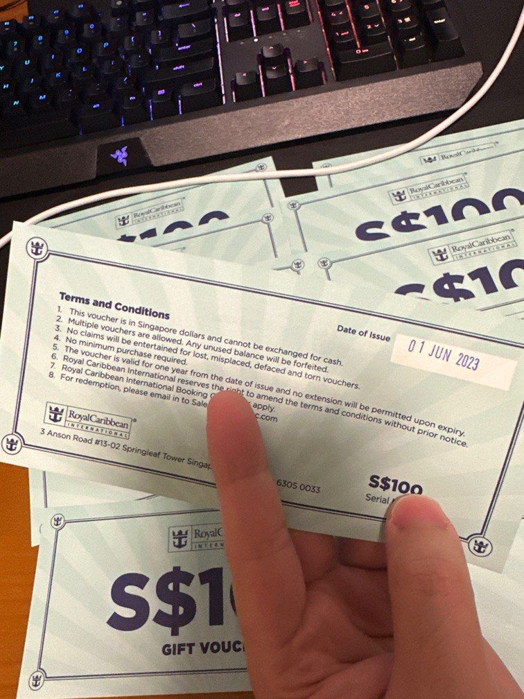 Royal Caribbean International Voucher, Tickets & Vouchers, Vouchers on ...