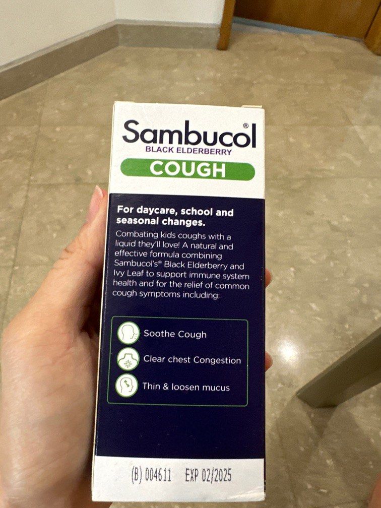 Sambucol kids cough, Health & Nutrition, Health Supplements, Vitamins ...