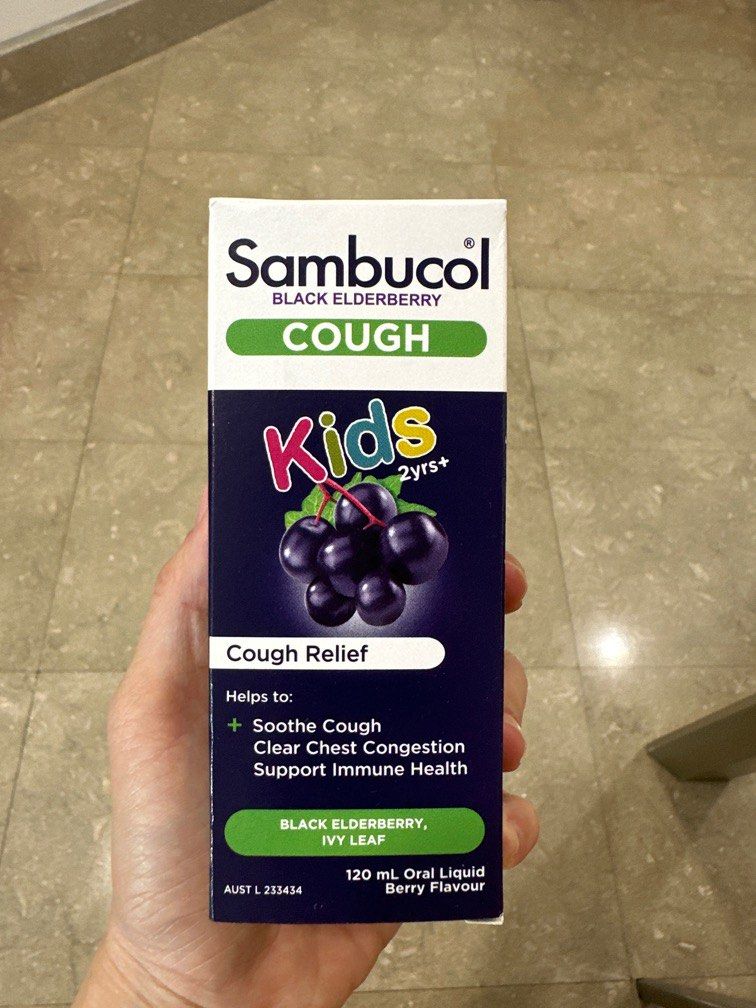 Sambucol kids cough, Health & Nutrition, Health Supplements, Vitamins ...
