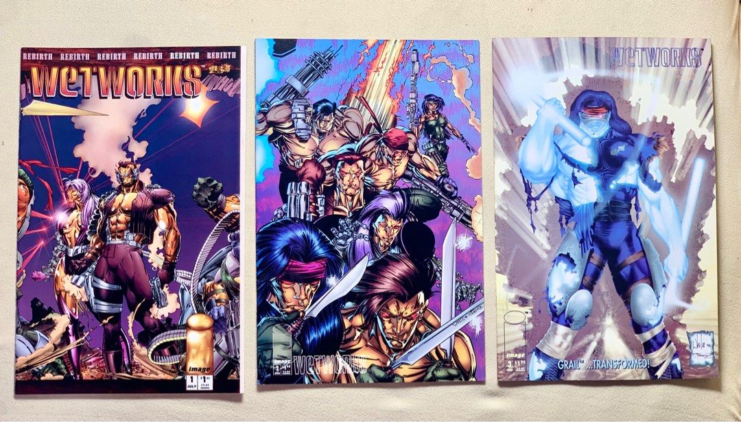 SET - Wetworks by Filipino Artist Whilce Portacio Image Comics 3 issues ...