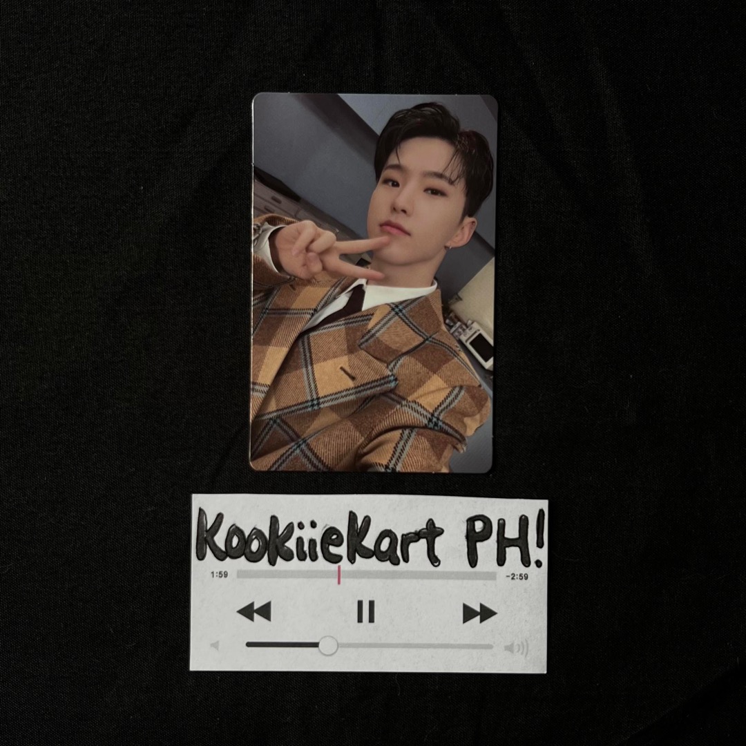 SEVENTEEN Hoshi FML Faded Mono Life Navy Back Peace Photocard, Hobbies ...