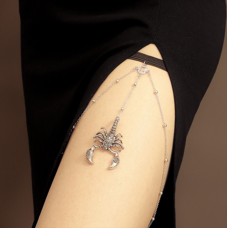 Sexy Scorpion Thigh Chain with Metal Copper Bead Chain Fashion Scorpion ...