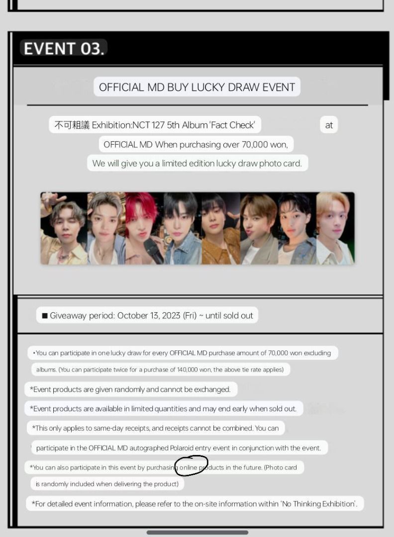 [SG GO] NCT 127 5TH FULL ALBUM 'FACT CHECK' MD (ONLINE) Taeil Johnny ...