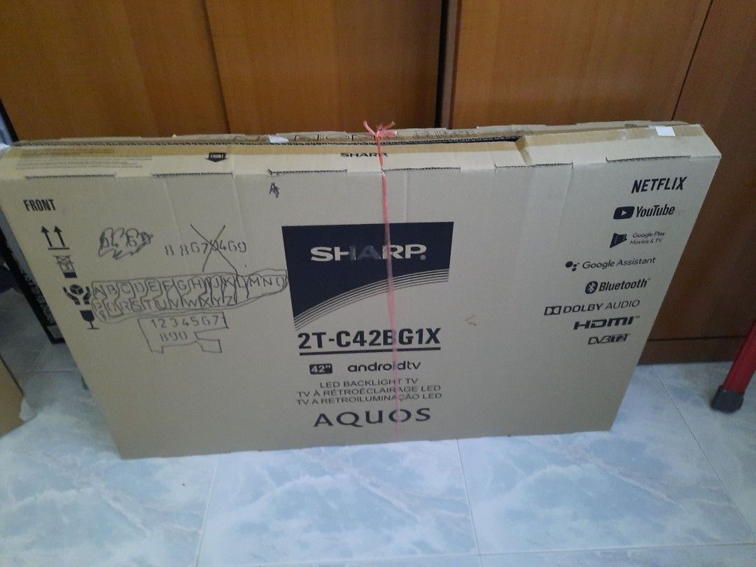 Sharp 42" Empty Tv Box With Styrofoam, Furniture & Home Living, Home ...