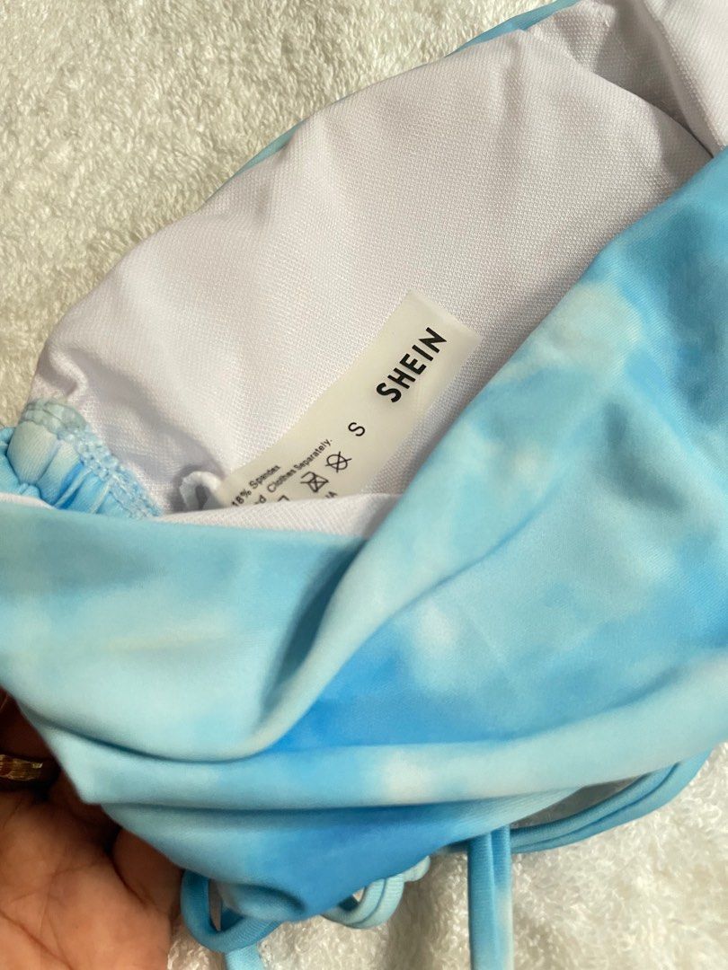 Shein Padded Tube Swimsuit, Women's Fashion, Swimwear, Bikinis ...