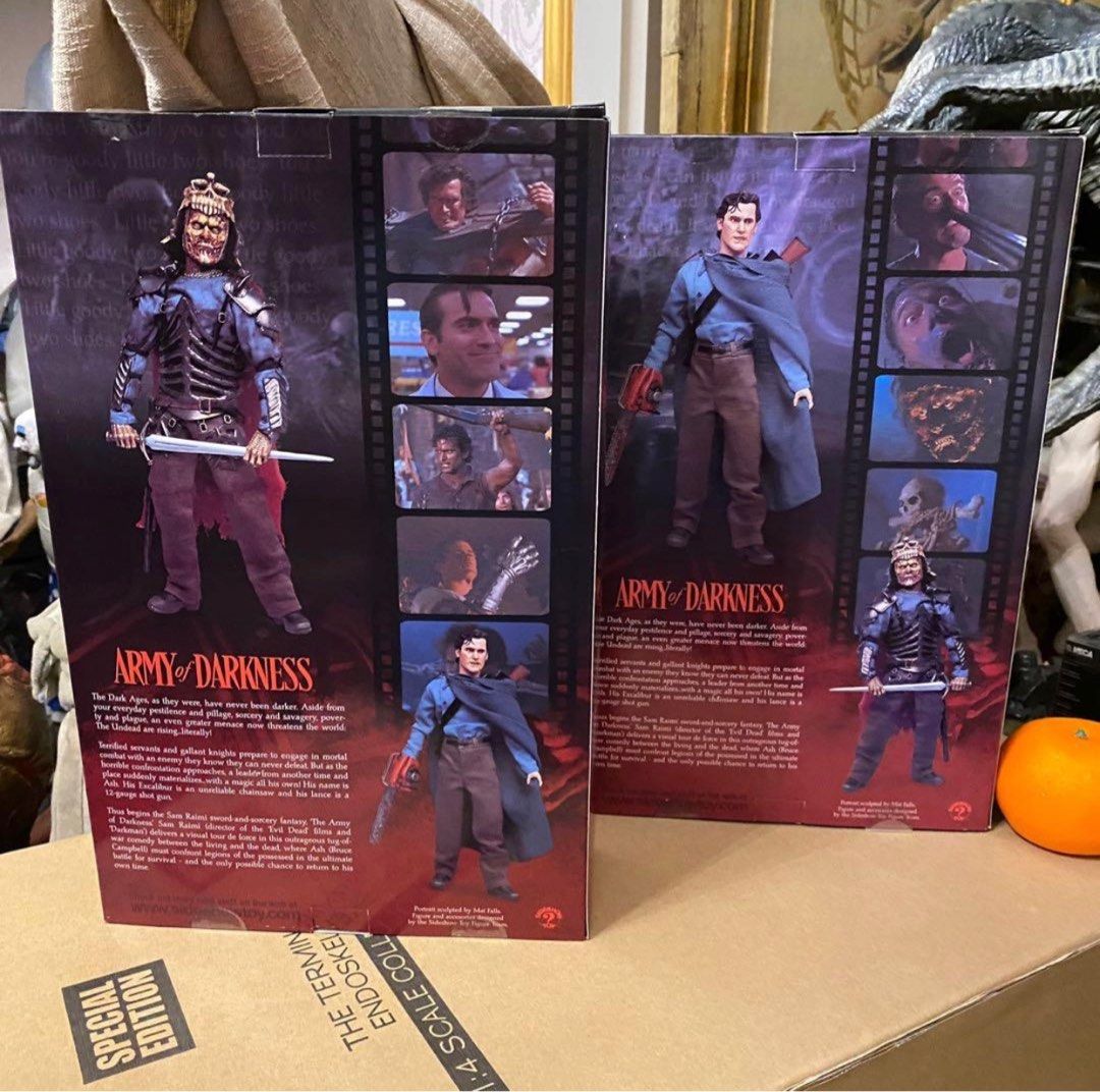 Sideshow rare evil dead army of darkness 12 inch evil ash and ash set ...