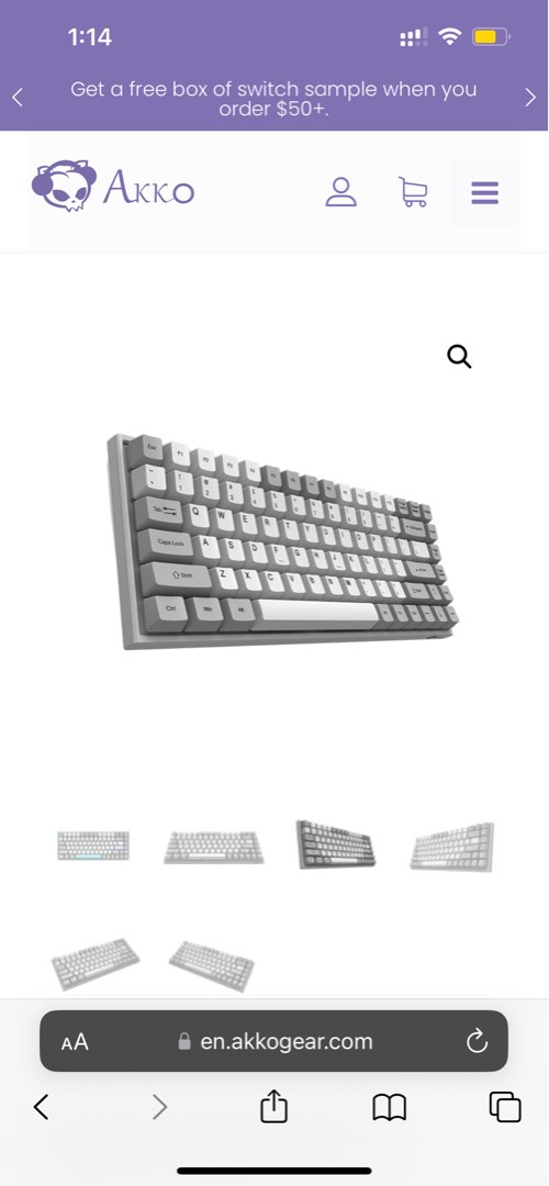 Mechanical Keyboard Akko Silent 3084 BT 5.0, Computers & Tech, Parts ...