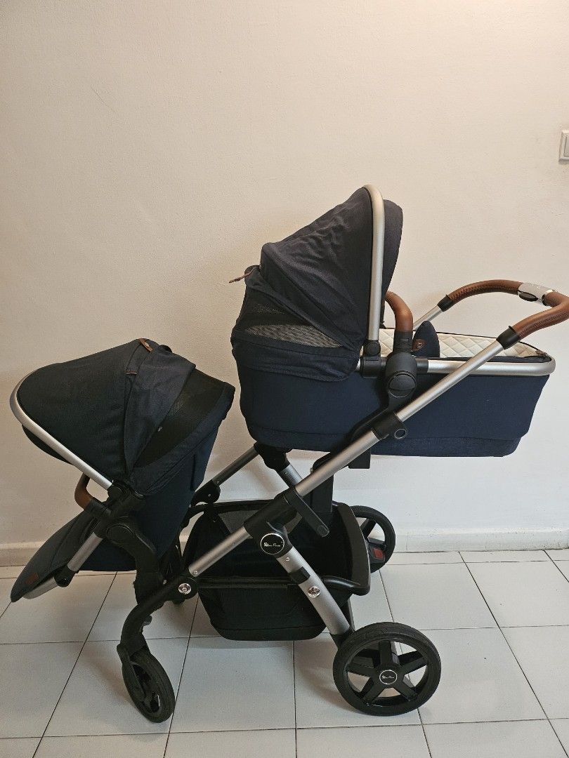Silver Cross wave Double stroller, Babies & Kids, Going Out, Strollers ...