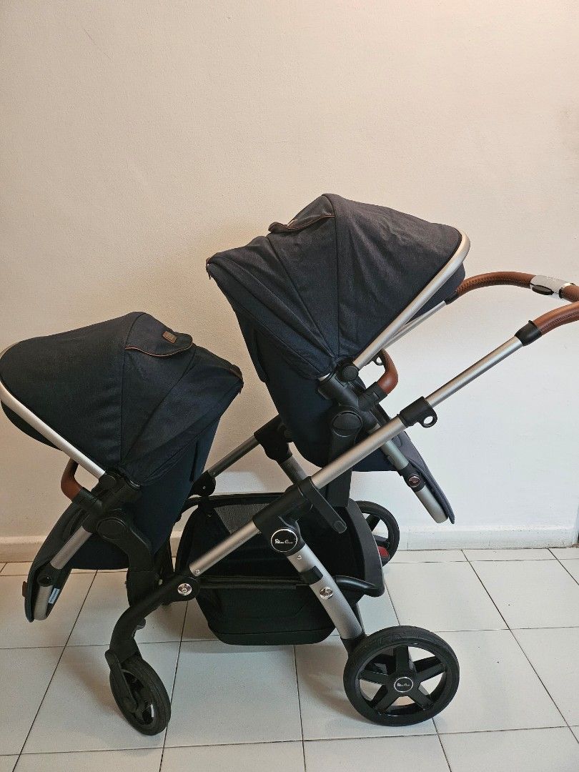 Silver Cross wave Double stroller, Babies & Kids, Going Out, Strollers ...