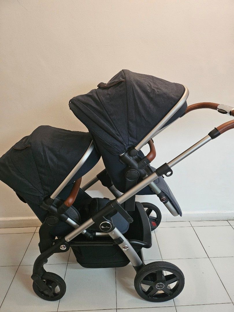 Silver Cross wave Double stroller, Babies & Kids, Going Out, Strollers ...