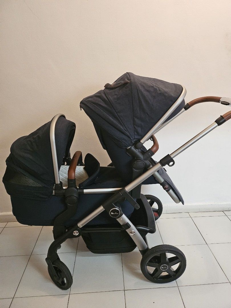 Silver Cross wave Double stroller, Babies & Kids, Going Out, Strollers ...
