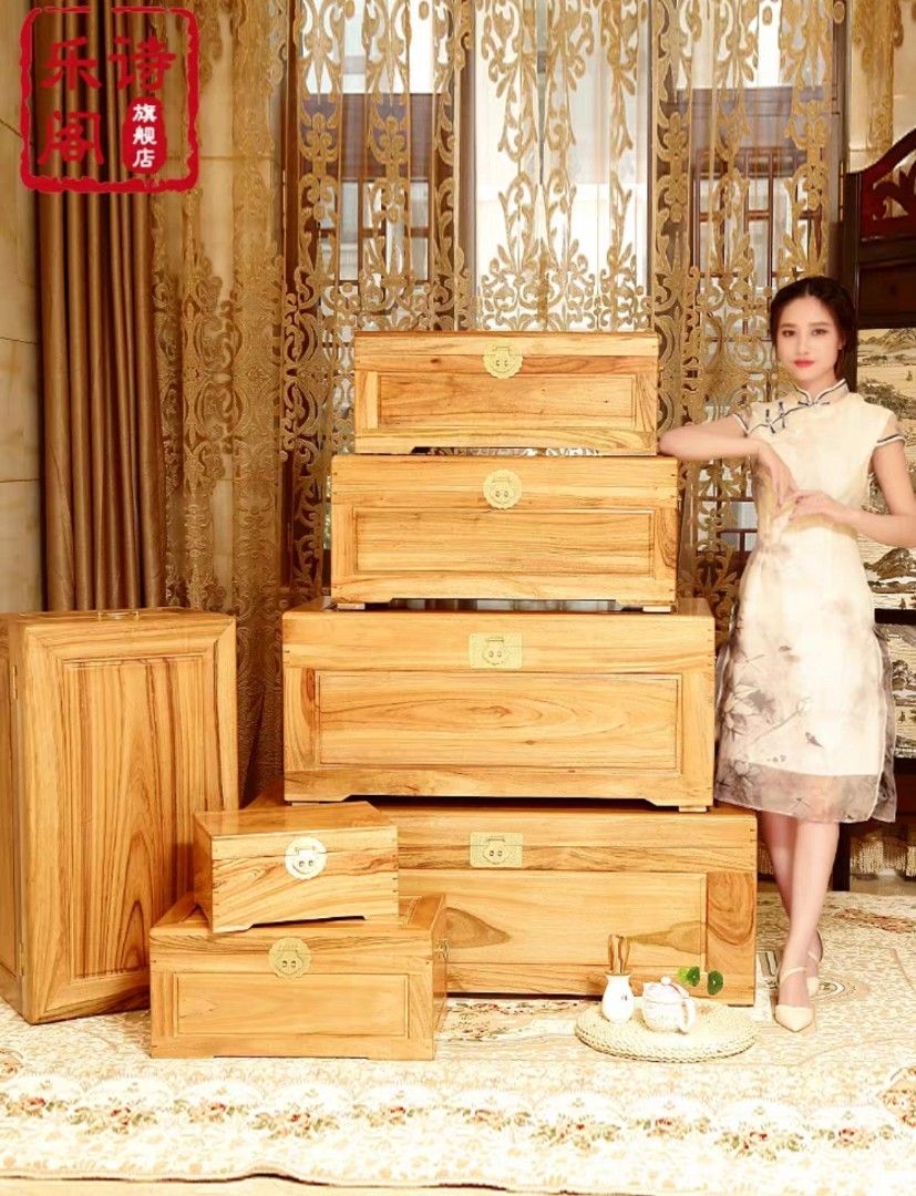 Solid Natural Camphor Wood Chest Storage Box , many sizes , price from ...