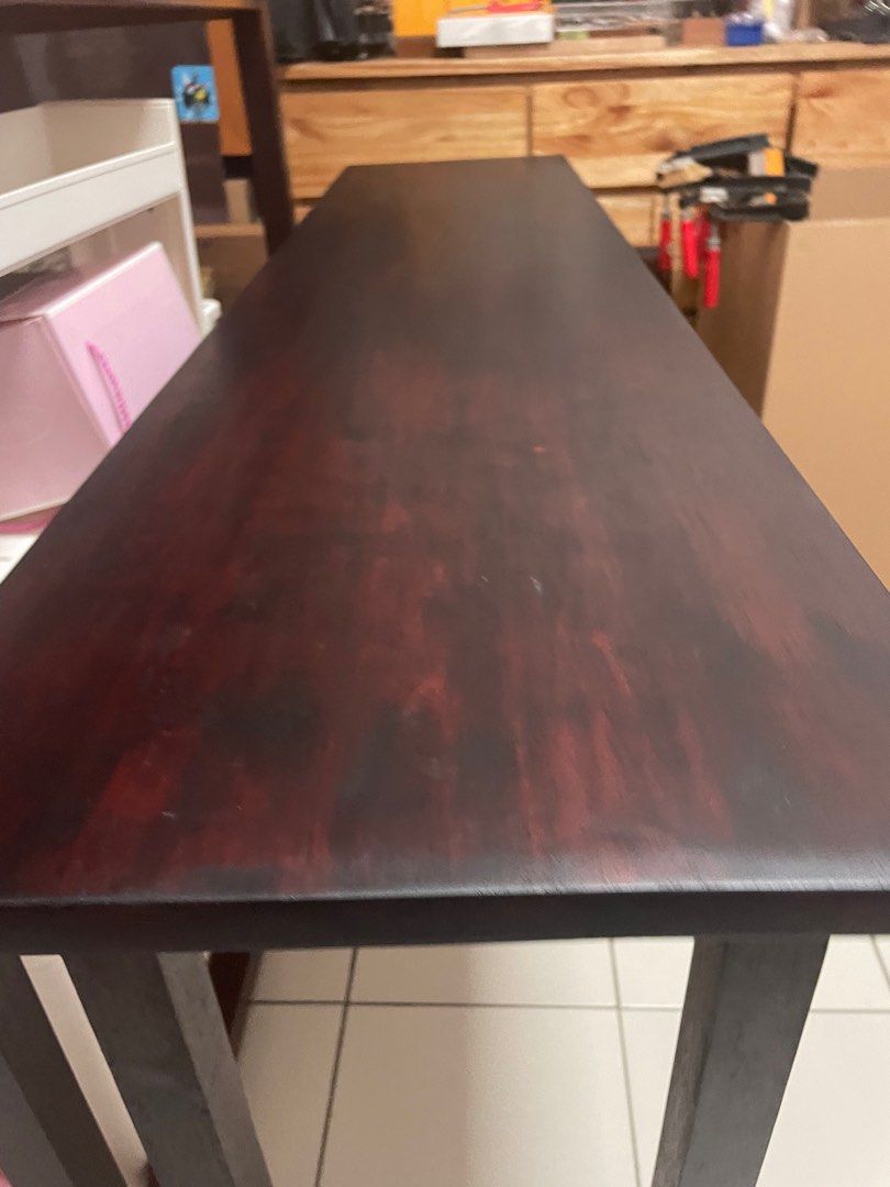 Solid wood 150/25/75cm slim walkway console, Furniture & Home Living ...