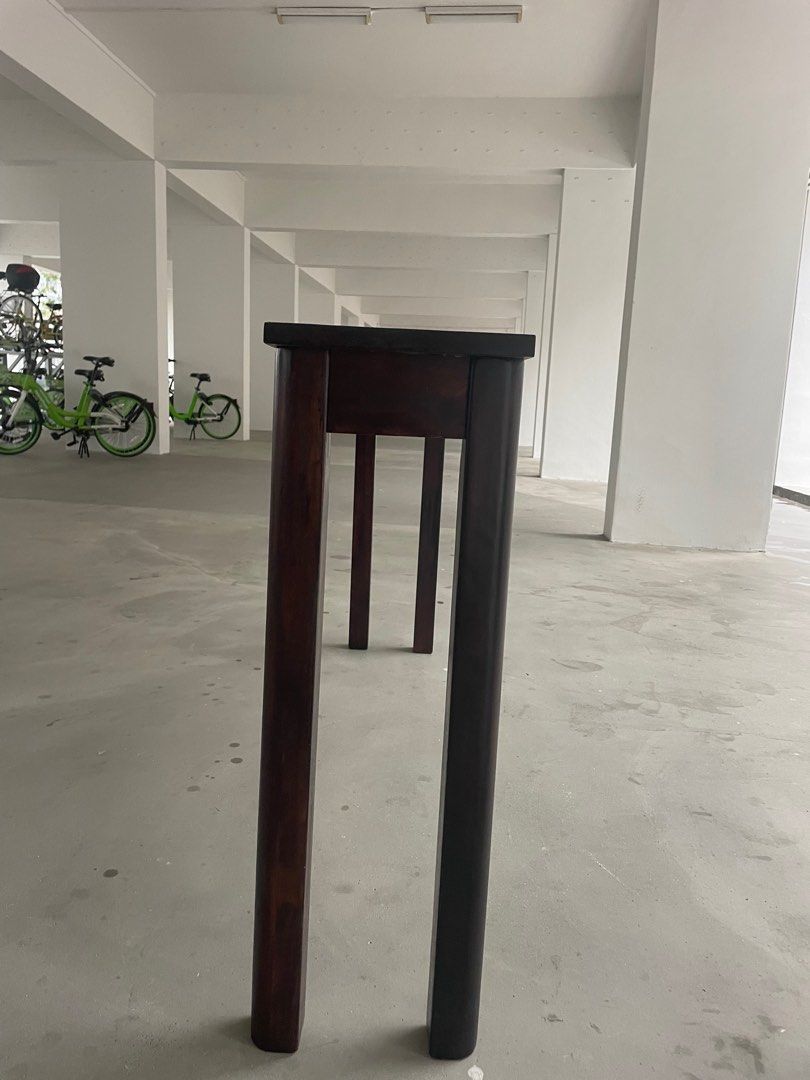 Solid wood 150/25/75cm slim walkway console, Furniture & Home Living ...