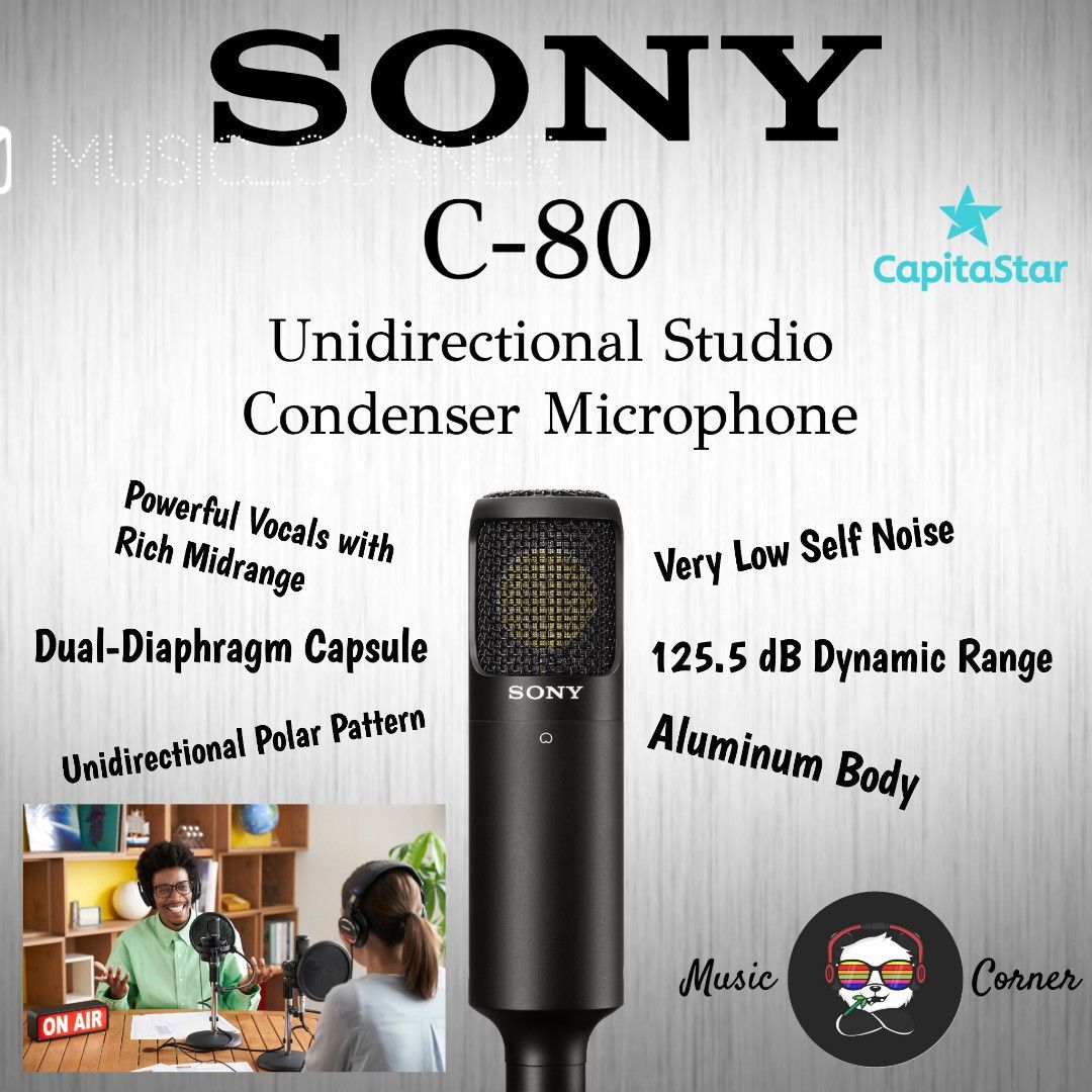 Sony C-80 Unidirectional Studio Condenser Microphone, Audio, Microphones on Carousell