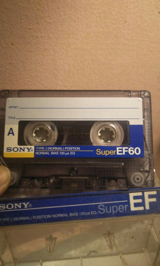 Sony Super EF 60 Blank Cassette New, Audio, Other Audio Equipment on Carousell