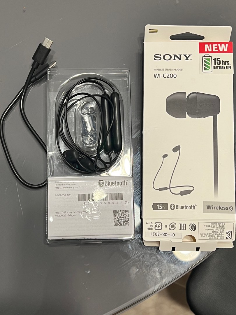 Sony WI-C200無線藍牙耳機, 音響器材, 耳機 - Carousell
