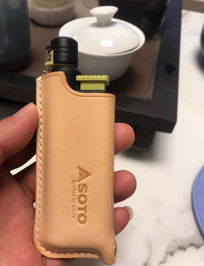 Soto Slide Gas Torch Igniter Leather Case, Sports Equipment, Hiking ...
