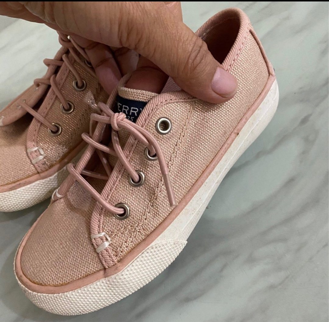 Sperry Sneakers Rose Gold, Babies & Kids, Babies & Kids Fashion on ...