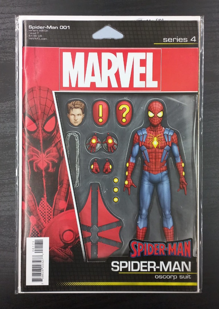 Spider-Man 1 Oscorp Suit Action Figure Variant (2022) Spider Verse ...