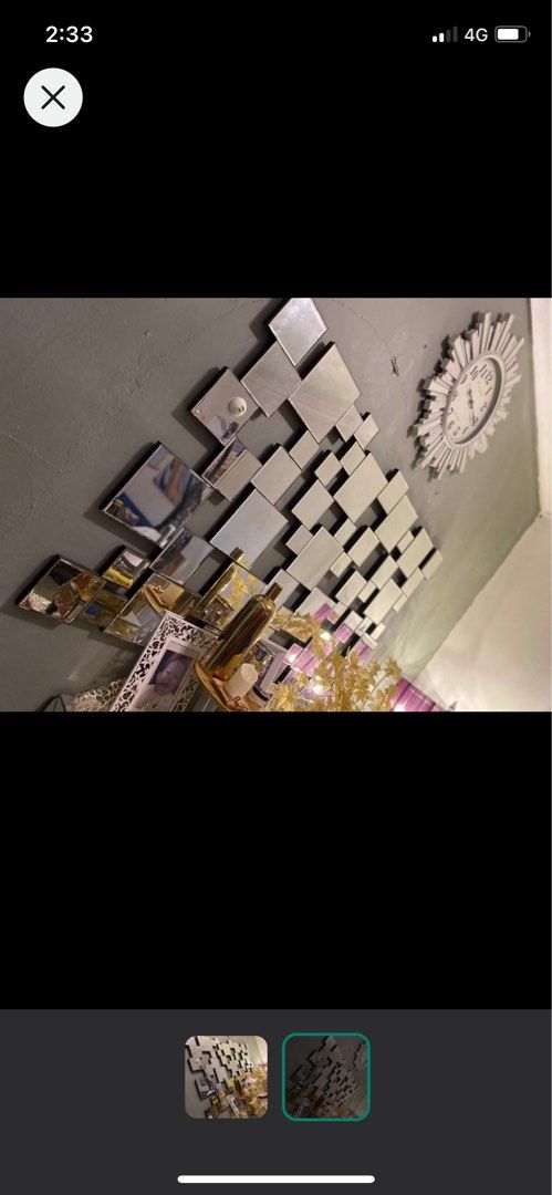 ssf wall square mirror, Furniture & Home Living, Home Decor, Mirrors on ...