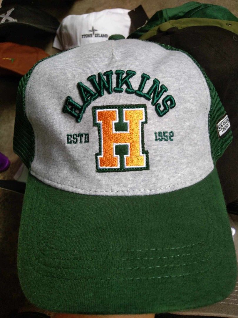 Stranger things season4 hawkins trucker hat, Men's Fashion, Watches ...