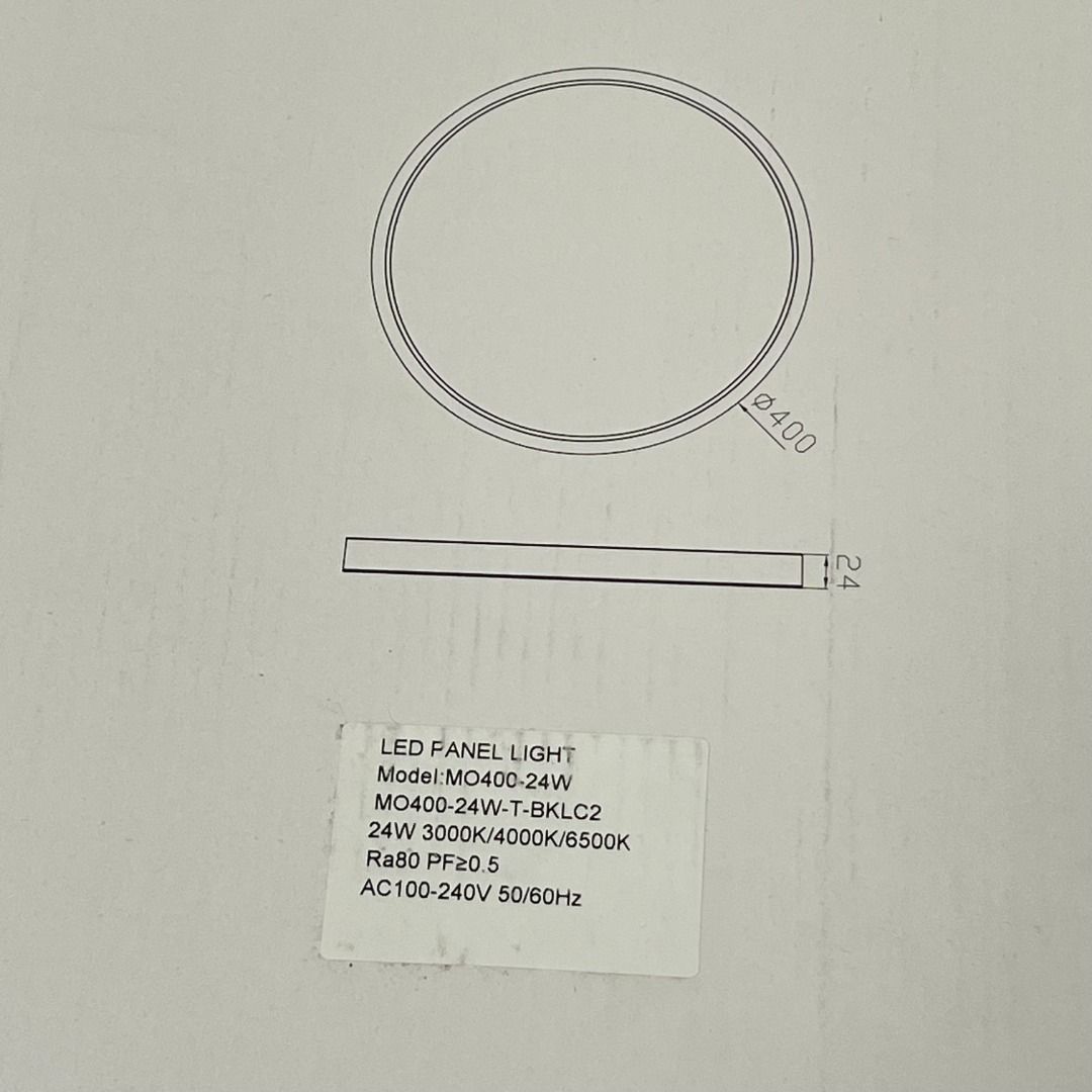 Super slim panel light with selective color, Furniture & Home Living ...