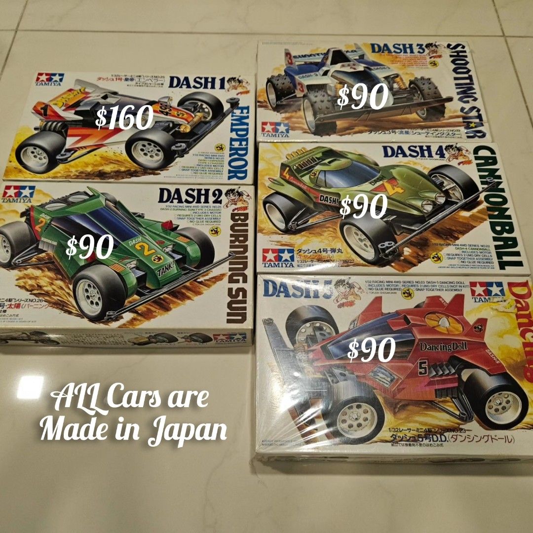 TAMIYA MINI 4WD CAR KITS - DASH 1 - 5, Hobbies & Toys, Memorabilia ...