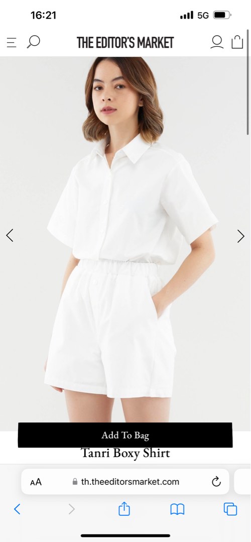 TEM Tanri Boxy Shirt, Women's Fashion, Tops, Shirts on Carousell