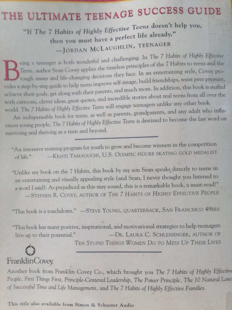 The 7 Habits of Highly Effective Teens: The Ultimate Teenage Success ...