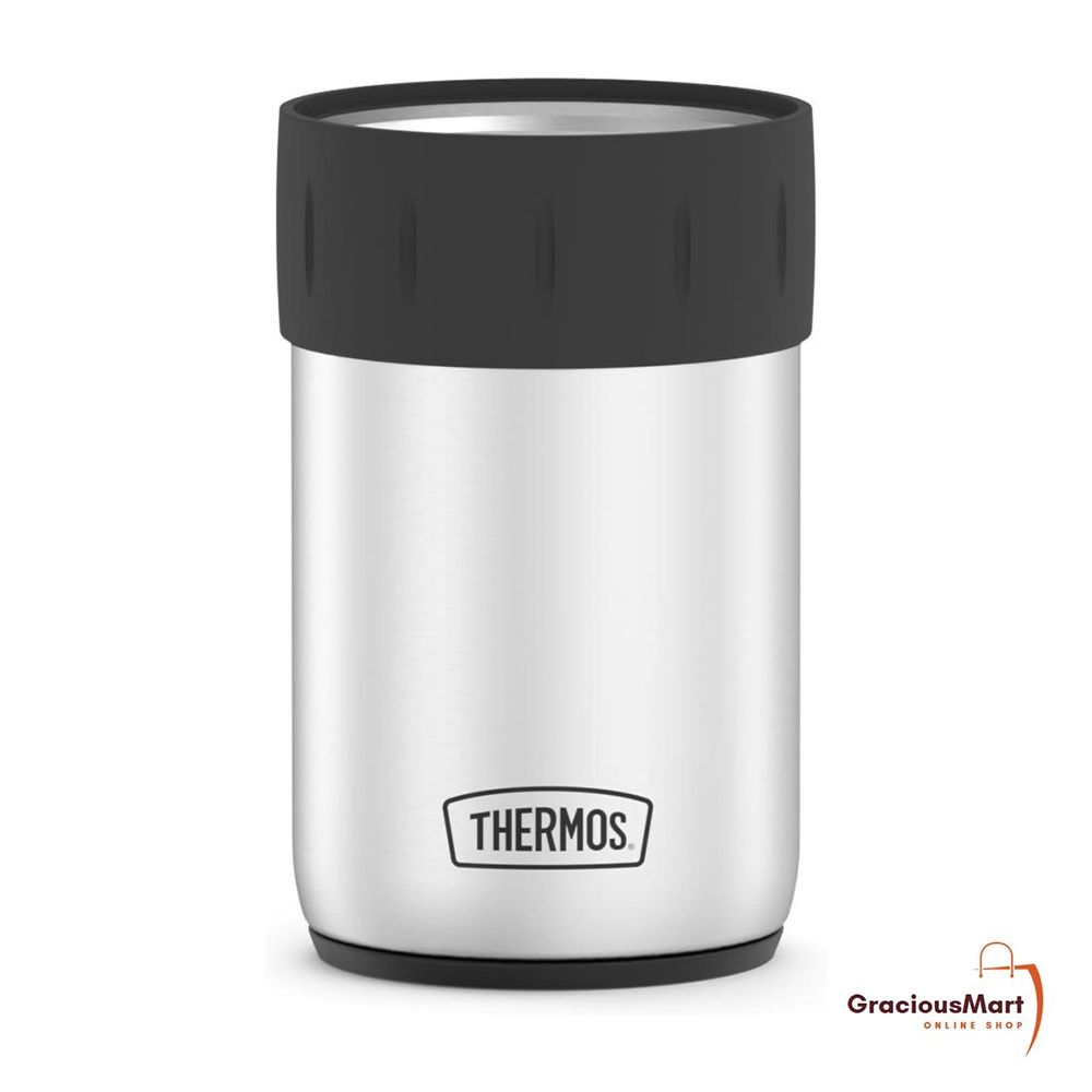 THERMOS 2700TRI6 Stainless Steel Beverage Can Insulator for 12 Ounce ...
