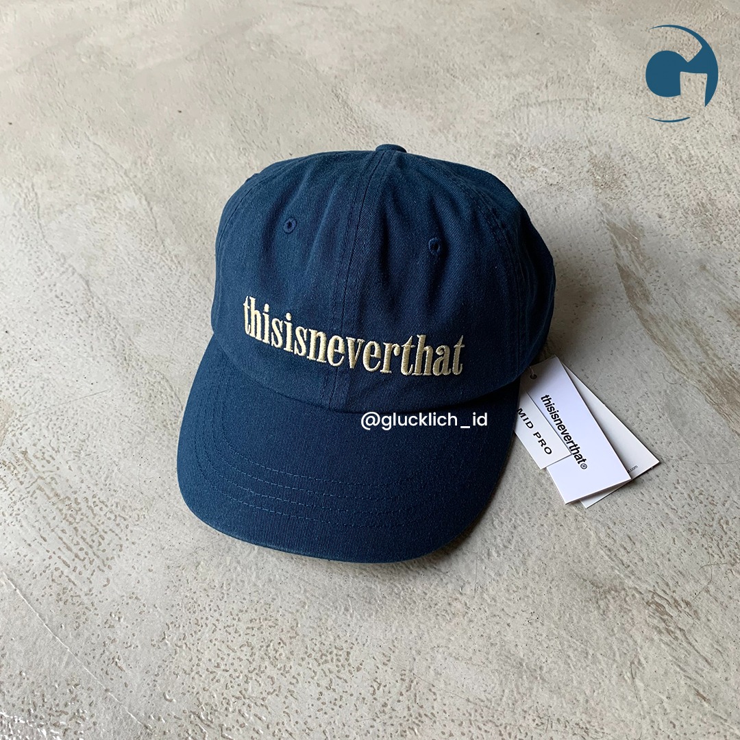 THISISNEVERTHAT®, Onyx Cap in Navy, Fesyen Pria, Aksesoris, Topi di ...