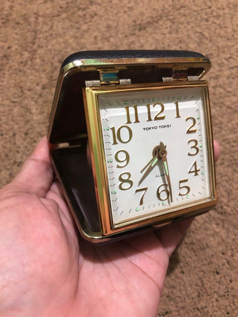 Tokyo Tokei vintage windup desk pocket clock, Hobbies & Toys ...