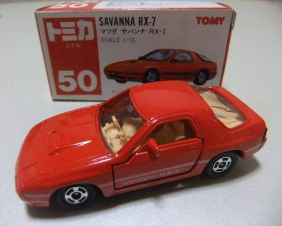 Tomica Red Box No. 50 Mazda Savanna RX-7 Red - Made in Japan TOMY ...