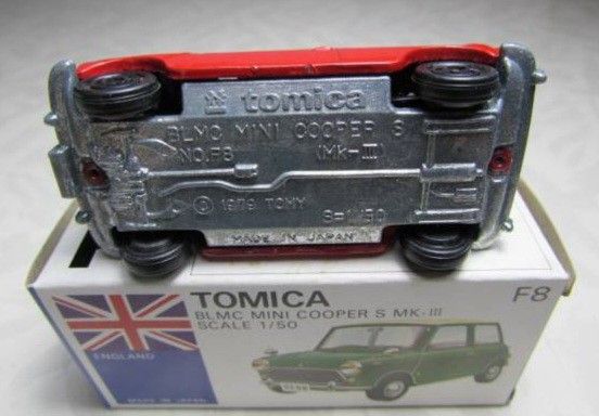 Tomica Special Model BLMC Mini Cooper S (Rare red body with black ...