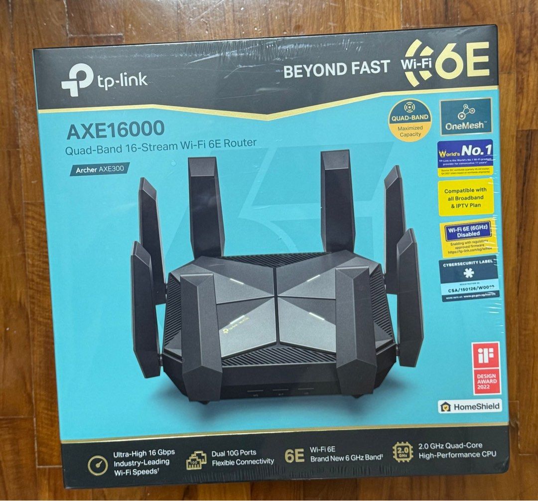 TP-Link AXE16000 Quad-Band 16-Stream Wi-Fi 6E Router with Two 10G Ports ...