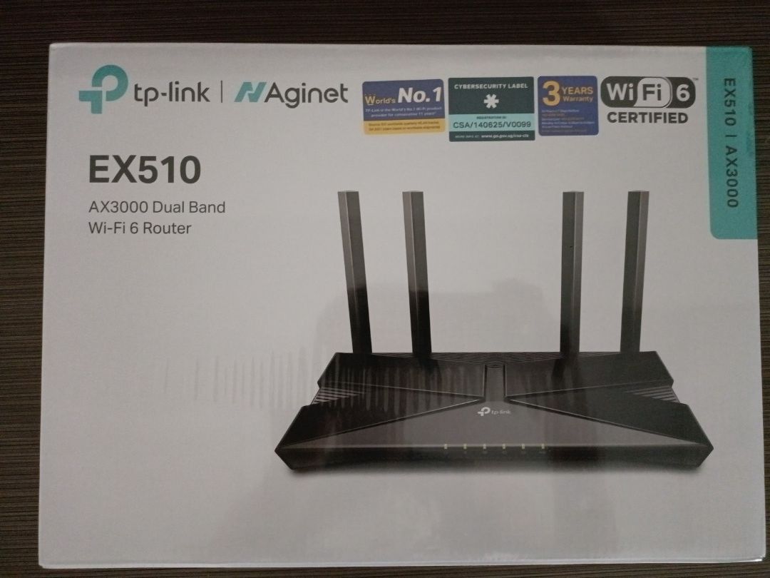 Tp-link EX510 AX3000 Dual Band Wi-Fi 6 Router, Computers & Tech, Parts ...