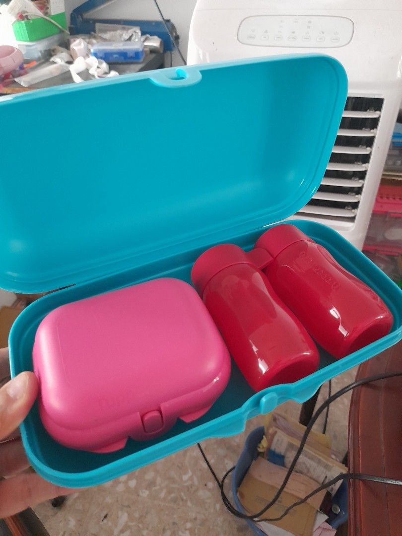 Tupperware mini eco 90 ml oyster set, Kitchen & Appliances di Carousell