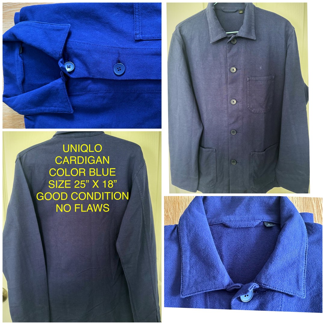 Uniqlo Light Blue Jacket, Men's Fashion, Coats, Jackets and Outerwear ...