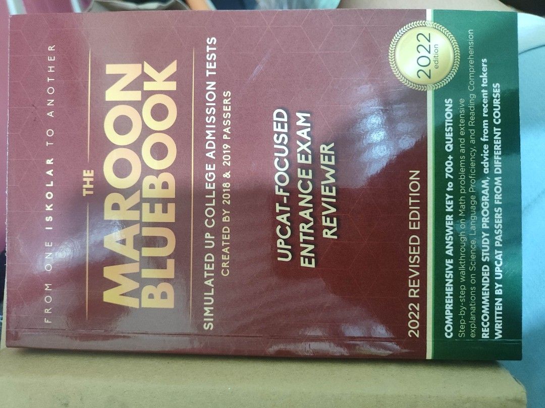 UPCAT Reviewer The Maroon Bluebook, Hobbies & Toys, Books & Magazines ...