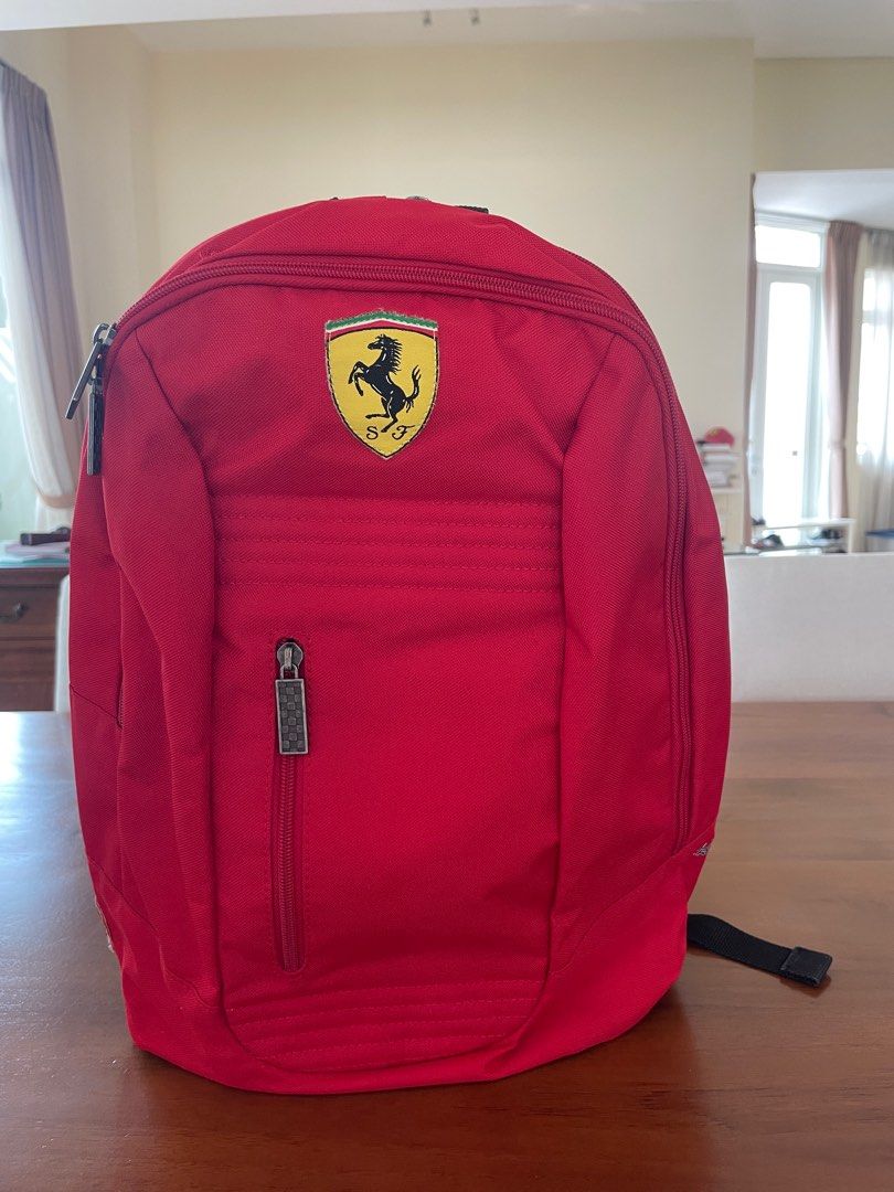 Used a few times only, authentic Ferrari backpack, Men's Fashion, Bags ...