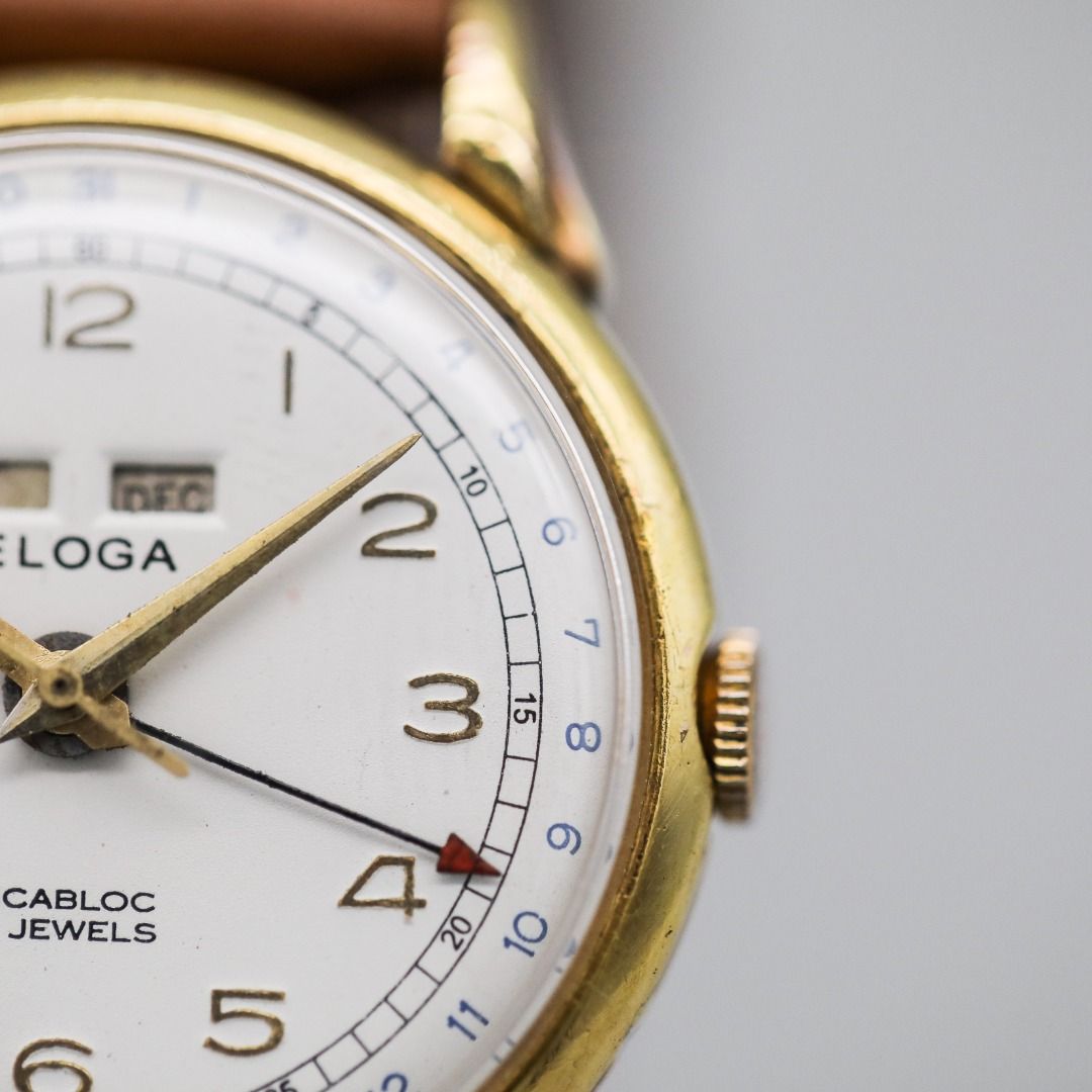 Vintage Eloga Triple Date Calendar, Luxury, Watches on Carousell