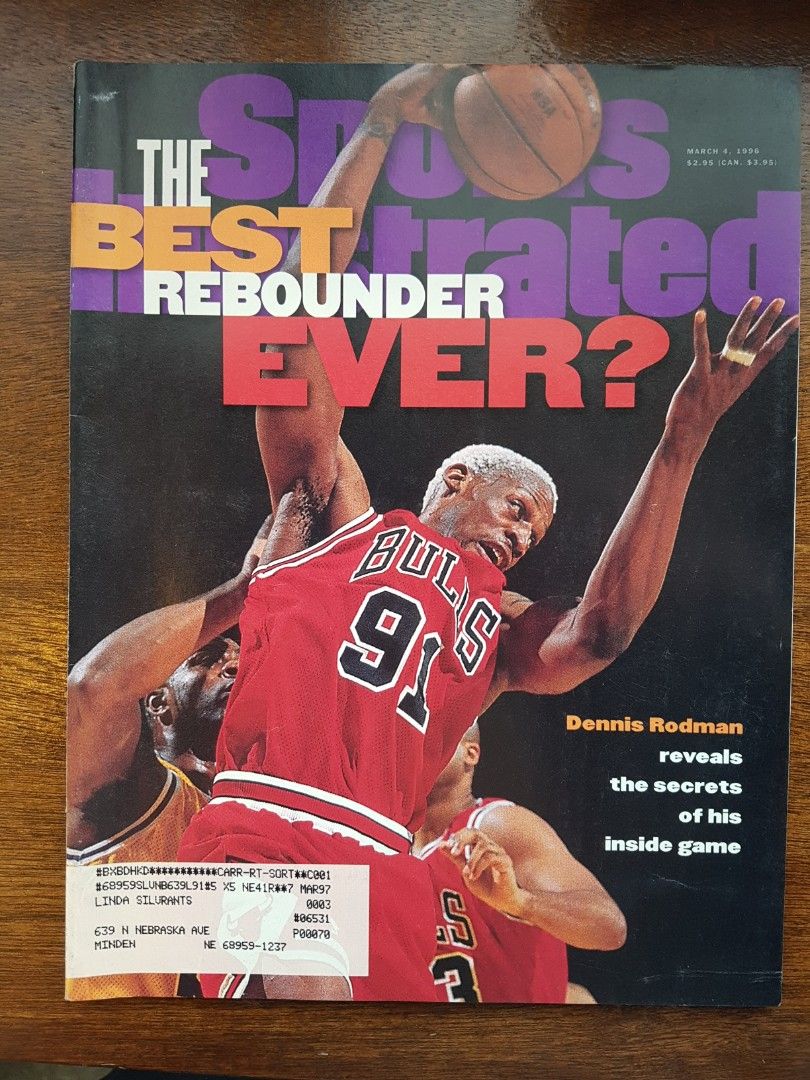 Vintage Sports Illustrated Dennis Rodman NBA magazine, Hobbies & Toys ...