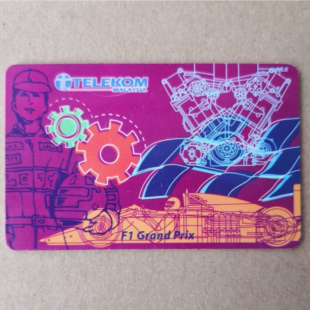 Vintage Used Telekom Phone Card - F1 Grand Prix : A Perfect Combination ...