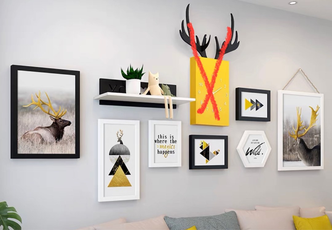 Wall frame Decor Set *Preloved*, Furniture & Home Living, Home Decor ...