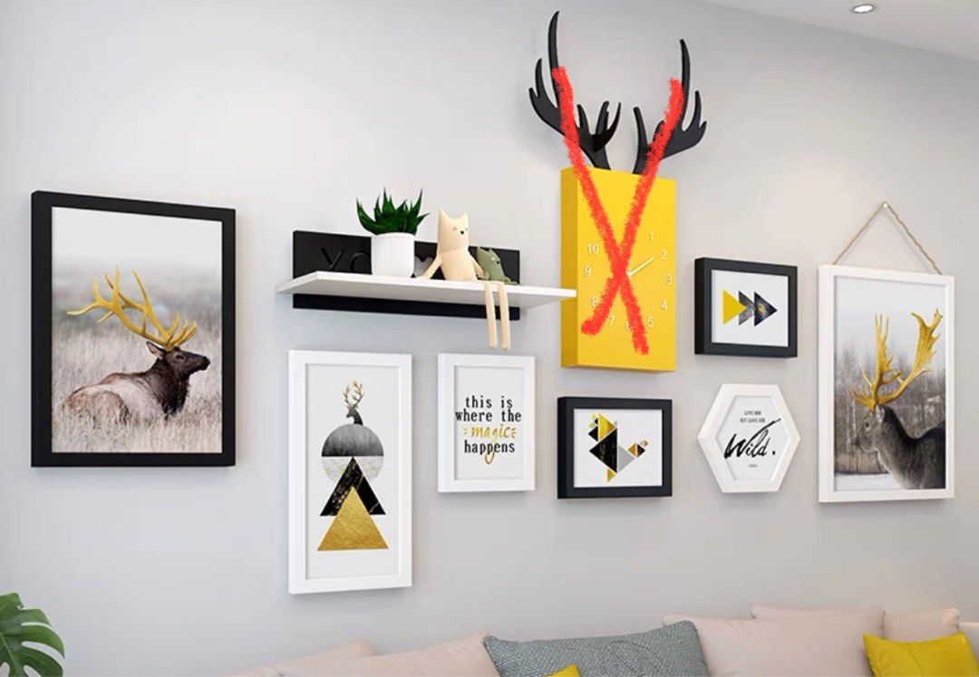 Wall frame Decor Set *Preloved*, Furniture & Home Living, Home Decor ...