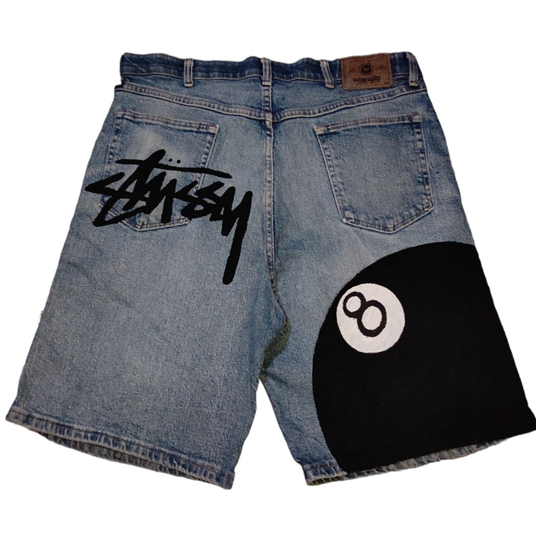 Wrangler Handpainted Jorts, Men's Fashion, Activewear on Carousell